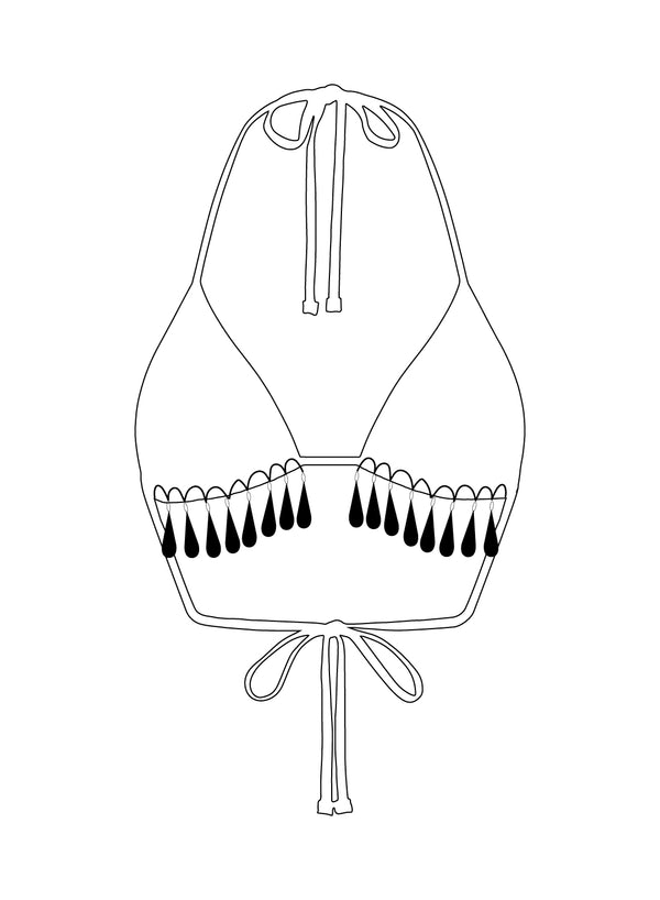 Custom Teardrop Triangle Top - Lime Blonde